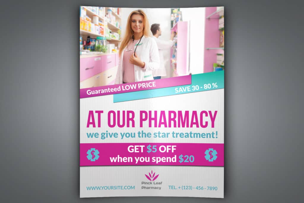 Pharmacy Flyer Template | Worth to Buy | Worth to Buy