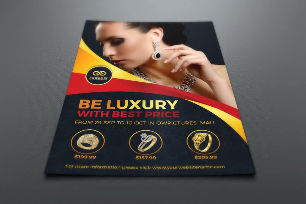 Jewelry Flyer Template | Worth to Buy | Worth to Buy