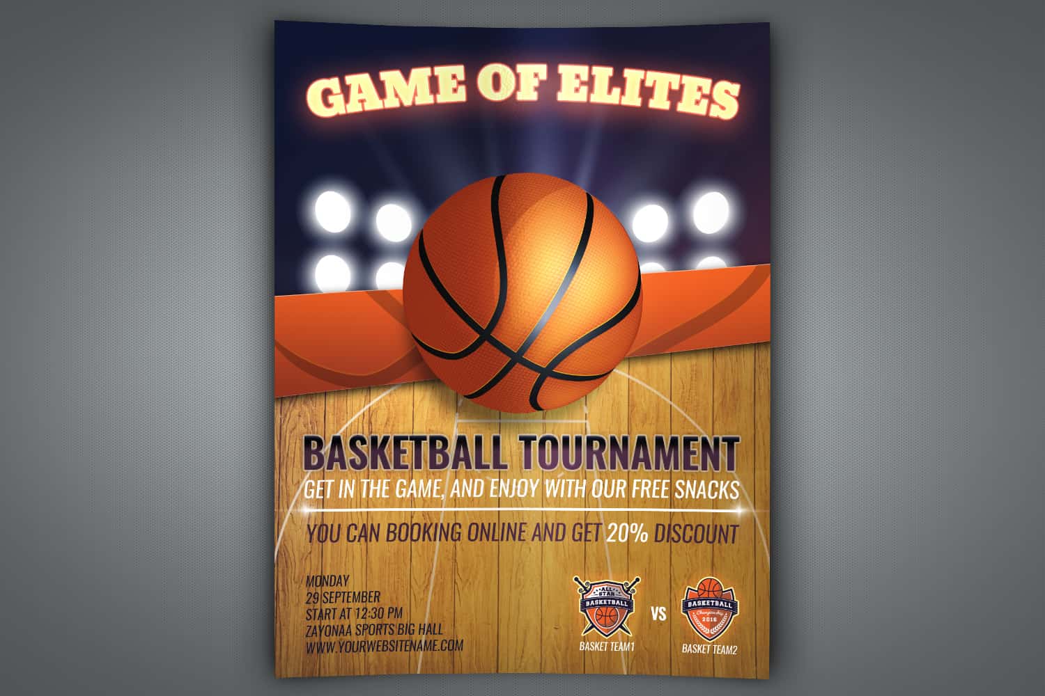 Basketball Flyer Template Word