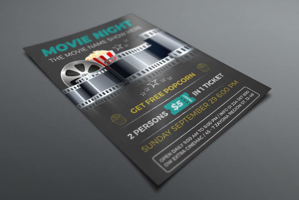 Movie Night Movie Time Flyer Template | Worth to Buy | Worth to Buy