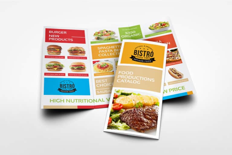 Food Products Catalog Tri-Fold Brochure | Worth to Buy