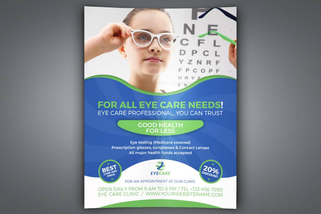 Optometrist and Optician Flyer Template | Worth to Buy