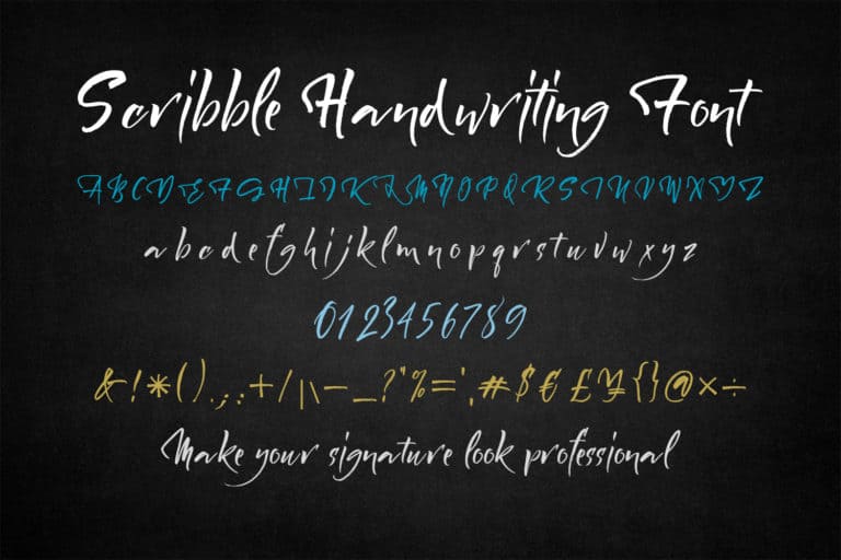 Scribble Handwriting Font | Worth to Buy | Worth to Buy