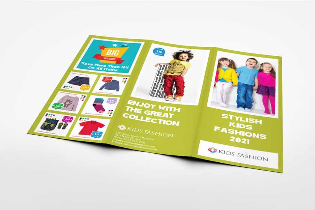Kids Fashion Products Catalog Template | Worth to Buy