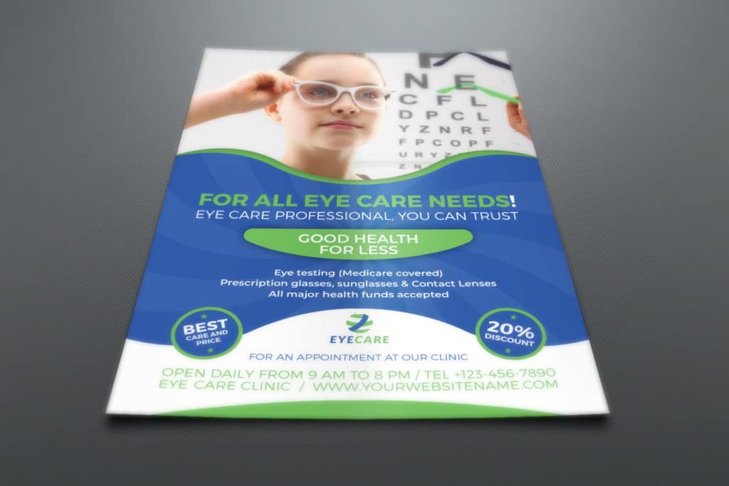 Optometrist and Optician Flyer Template | Worth to Buy