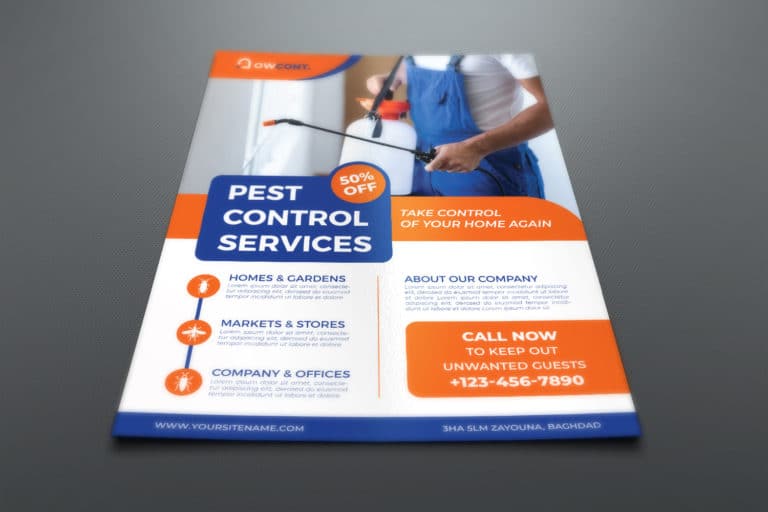 Pest Control Services Flyer Template | Worth to Buy