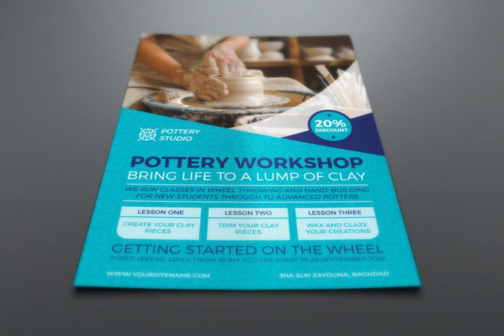 Pottery Workshop Flyer Template | Worth to Buy
