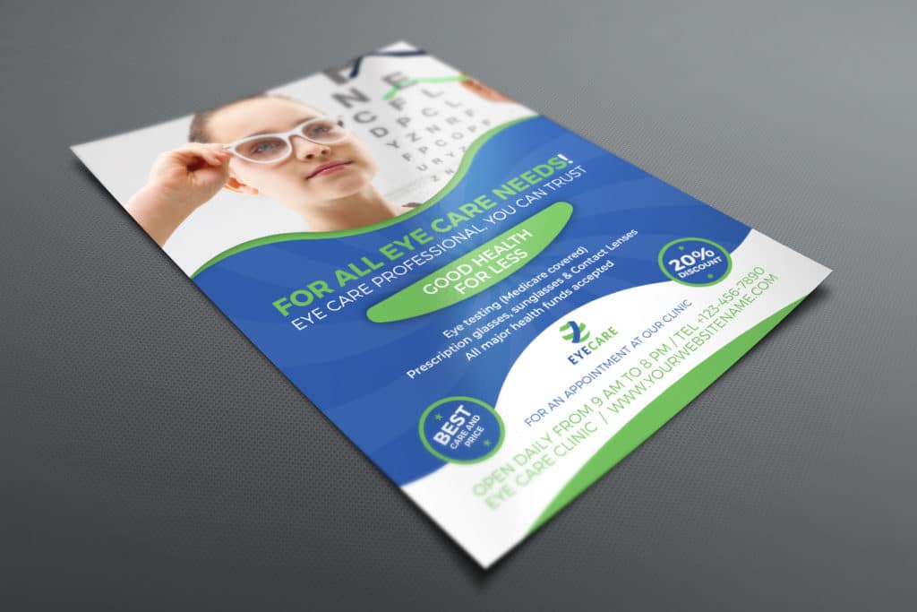 Optometrist and Optician Flyer Template | Worth to Buy