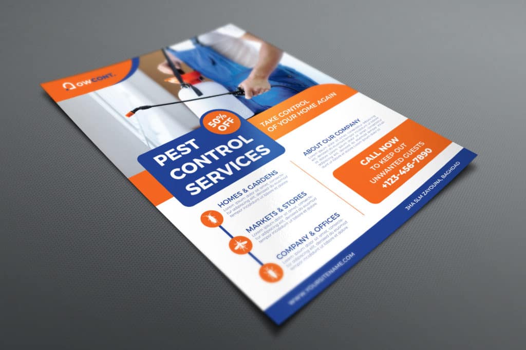 Pest Control Services Flyer Template | Worth to Buy