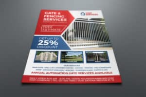 Fence and Gates Services Flyer Template | Worth to Buy