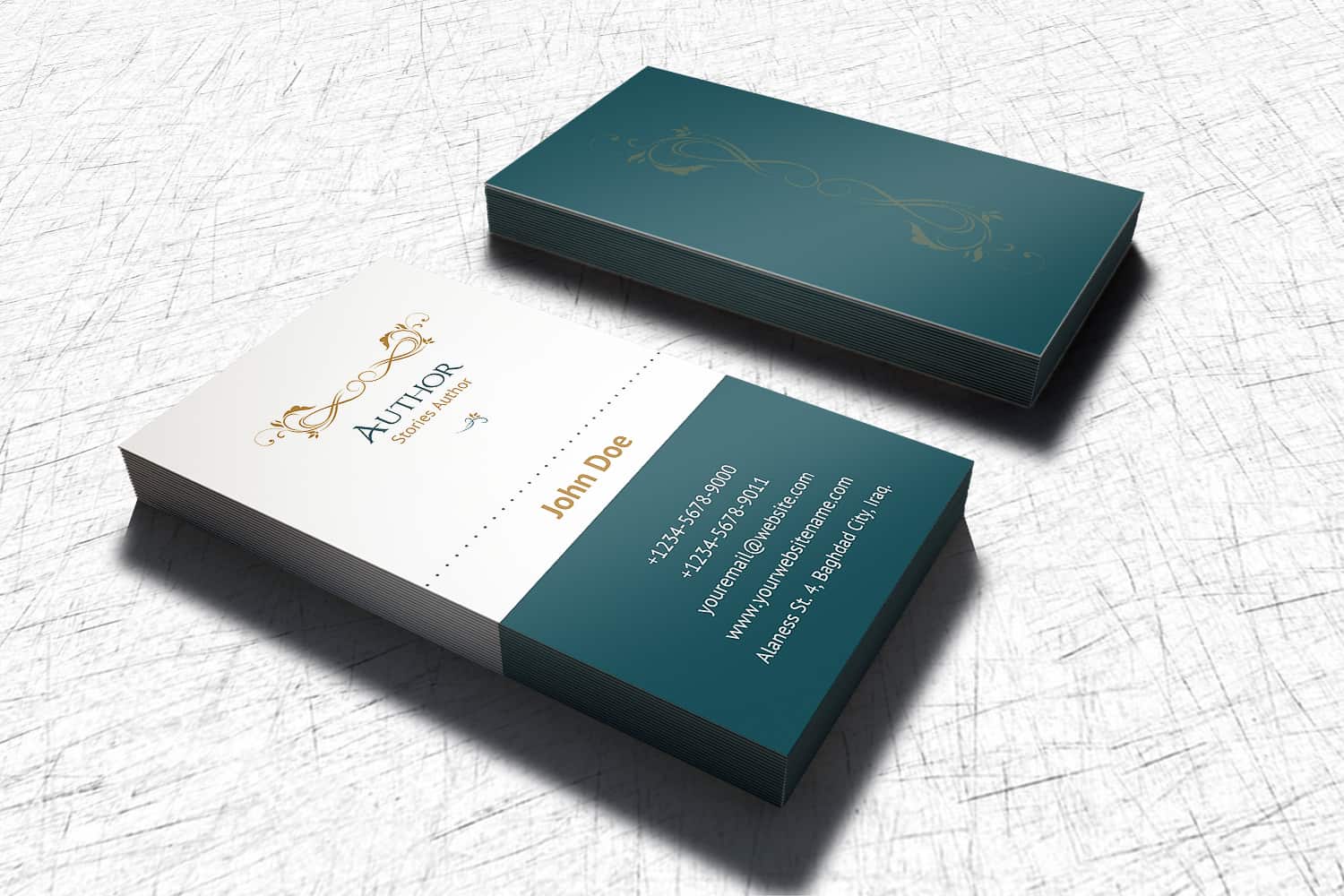 Author Business Card Template Worth To Buy
