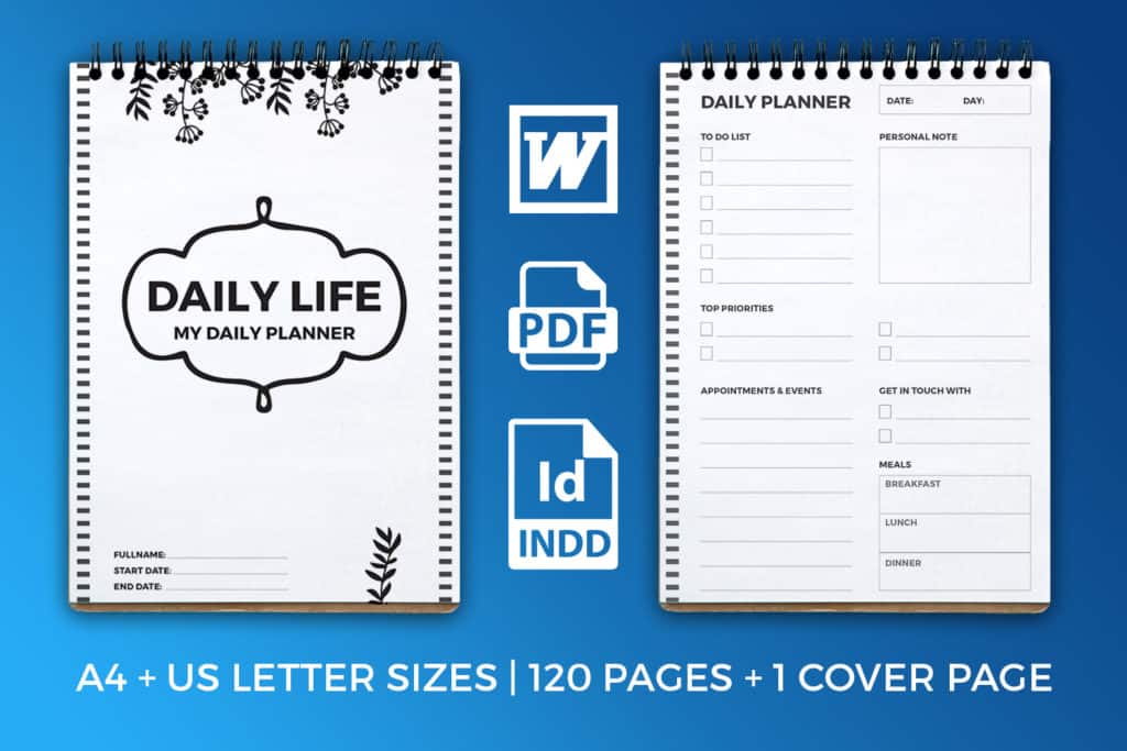 Daily Planner – KDP Interior - Schedule | Worth to Buy