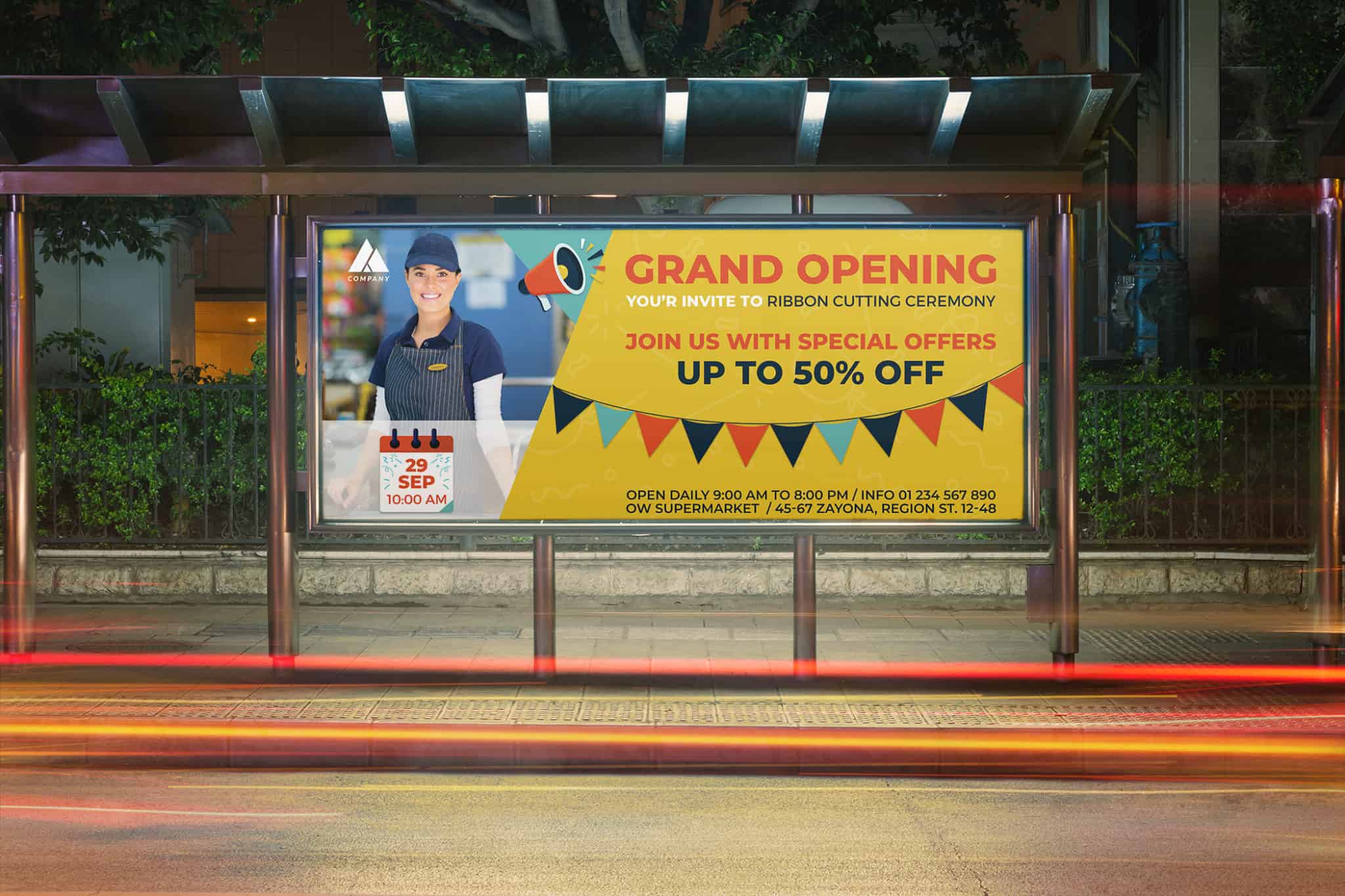 Security System Billboard Template | Worth to Buy