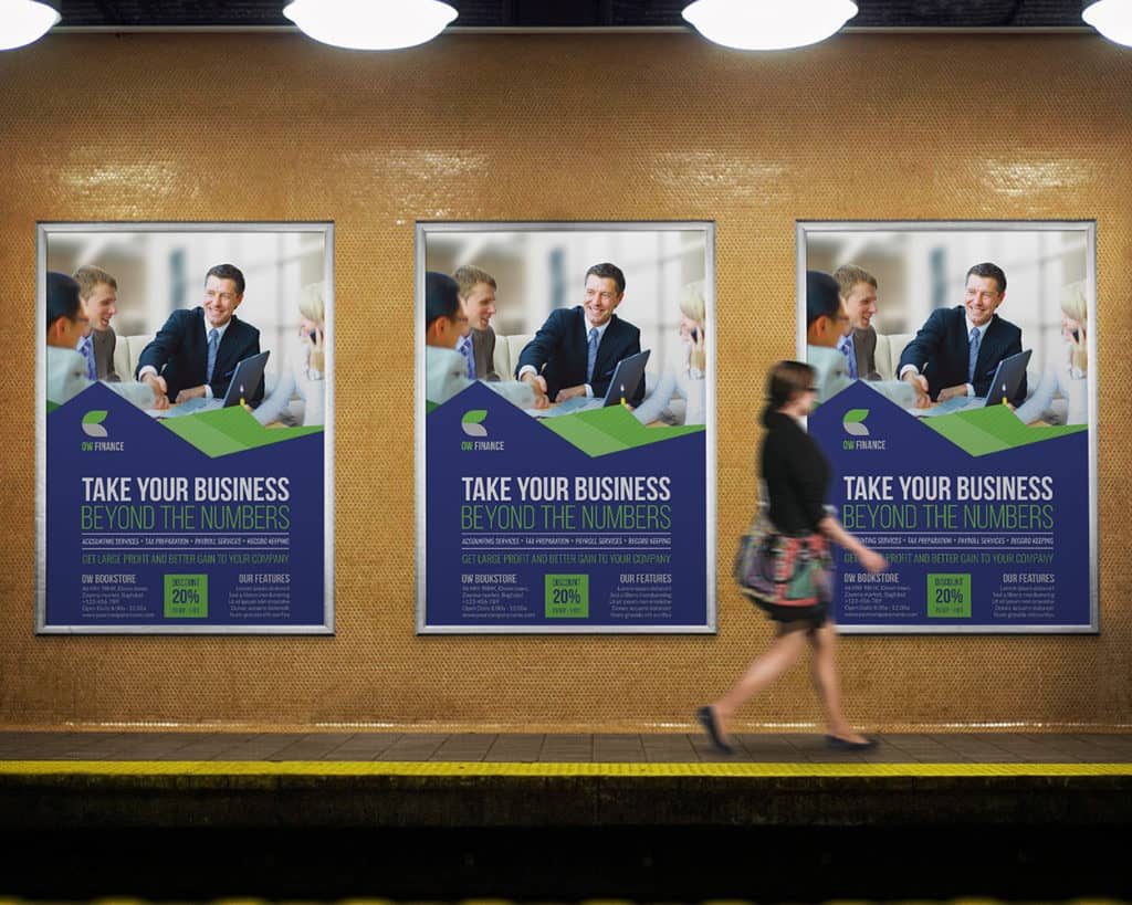 Accounting Firm Poster Template | Worth to Buy