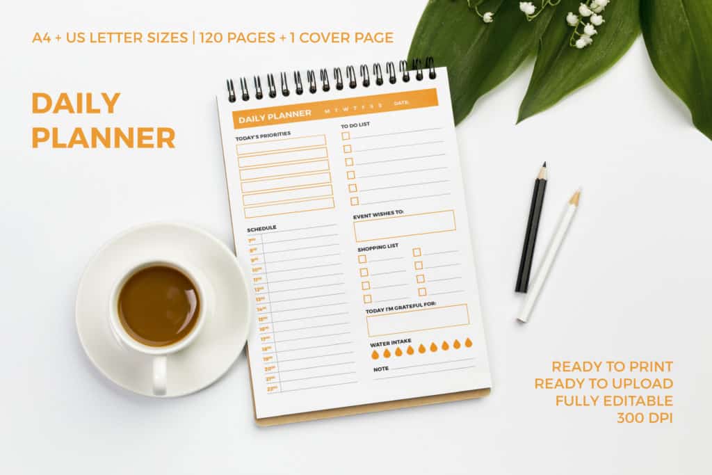 Daily Planner – KDP Interior - Schedule | Worth to Buy