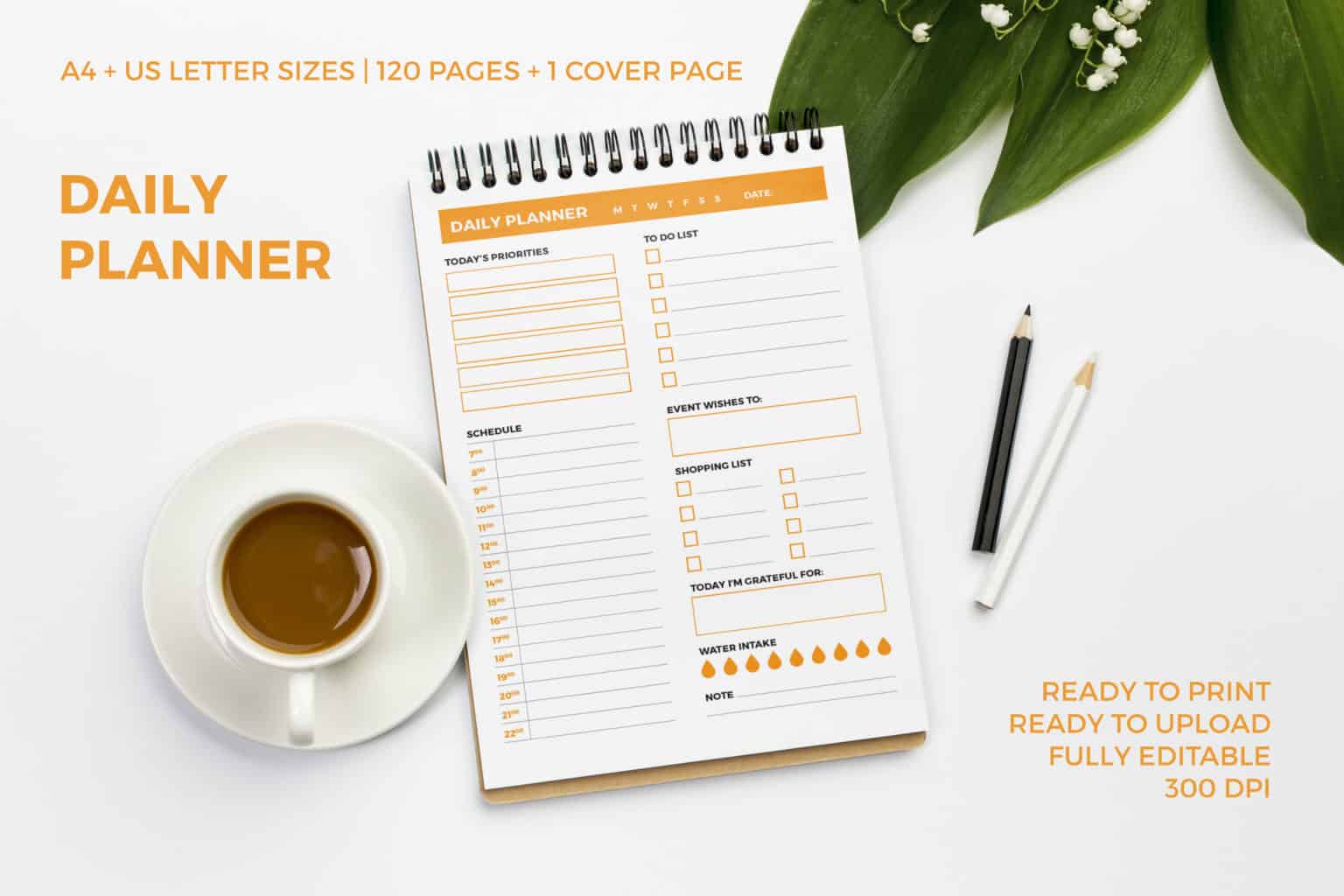 Daily Planner – KDP Interior - Schedule | Worth to Buy