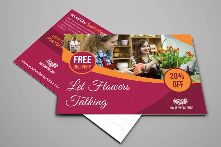 Flower Shop Billboard Template | Worth to Buy