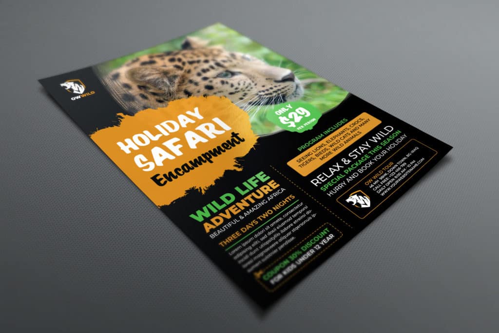 Wildlife Safari Flyer Templates | Worth to Buy